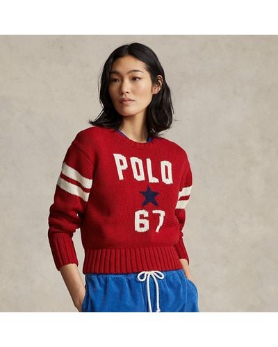 Red Ralph Lauren Sweaters and knitwear for Women | Lyst
