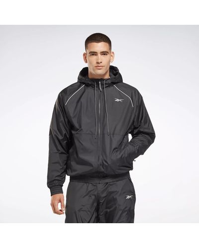 Black Reebok Jackets for Men | Lyst