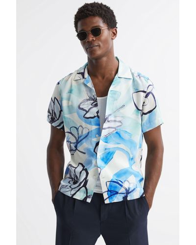 Blue Reiss Shirts for Men | Lyst