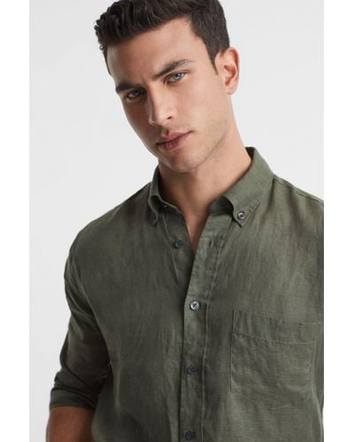 Green Reiss Shirts for Men | Lyst