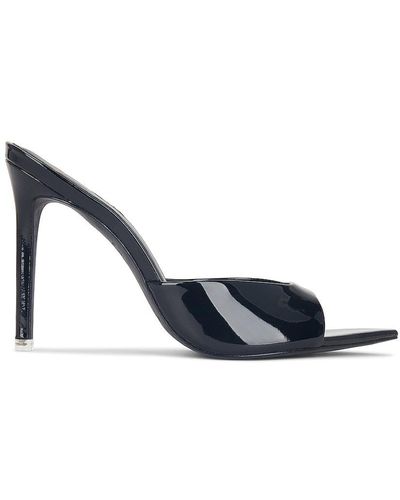 Blue Black Suede Studio Heels for Women | Lyst