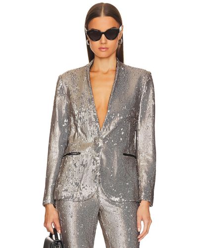 Metallic Blazers, sport coats and suit jackets for Women | Lyst