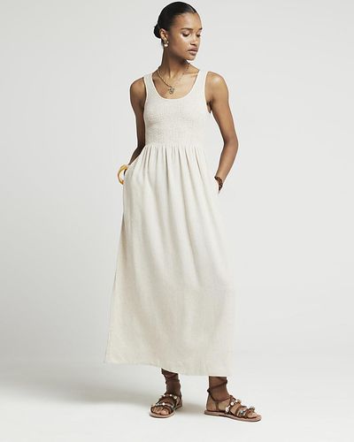 Linen Smock Dresses for Women - Up to 68% off | Lyst
