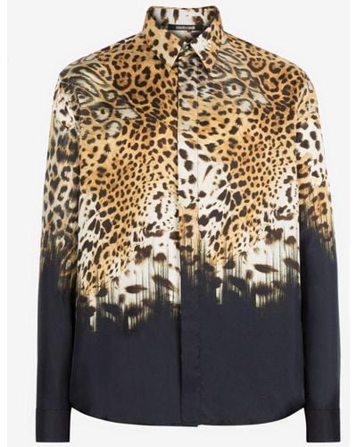 Natural Roberto Cavalli Clothing for Men | Lyst