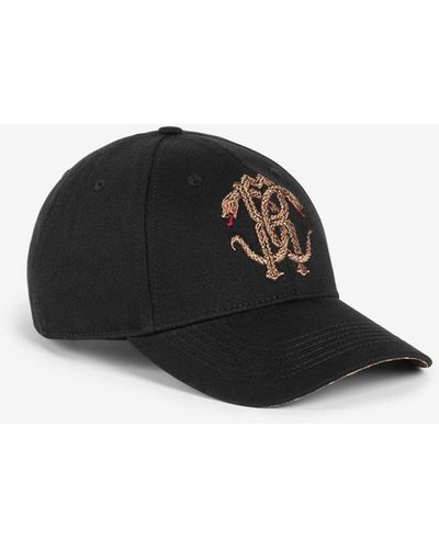 Black Roberto Cavalli Hats for Men | Lyst