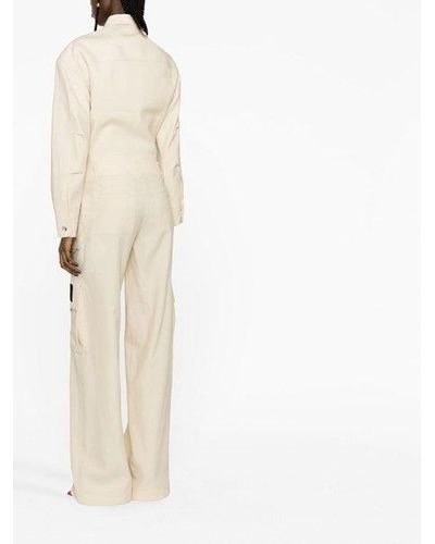 Off White Cargo Pants for Women - Up to 70% off | Lyst