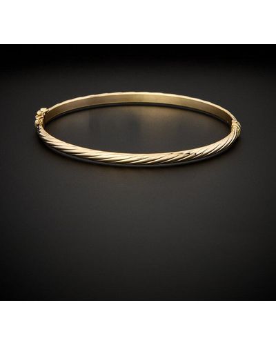 14K Gold Bangle Bracelets for Women - Up to 70% off | Lyst