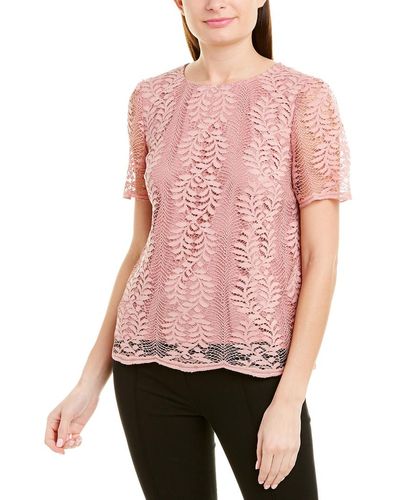 Pink Tahari Tops for Women | Lyst