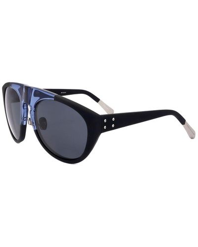 Blue Linda Farrow Sunglasses for Men | Lyst