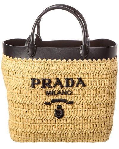Prada Beach bag tote and straw bags for Women | Online Sale up to 35% ...