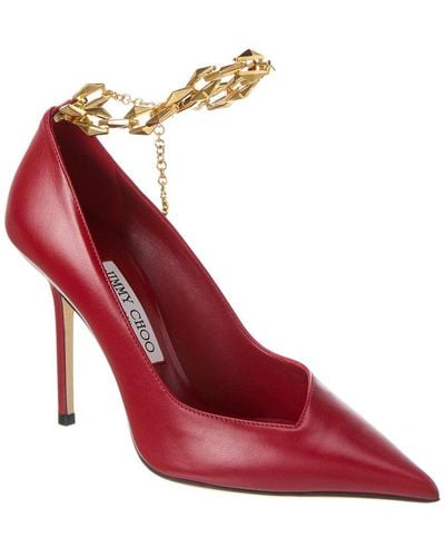 Red Jimmy Choo Heels for Women | Lyst