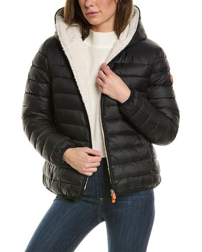 Black Save The Duck Jackets for Women | Lyst