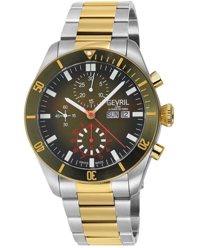Metallic Gevril Watches for Men | Lyst