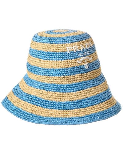 Prada Raffia Bucket Hats for Women - Up to 40% off | Lyst