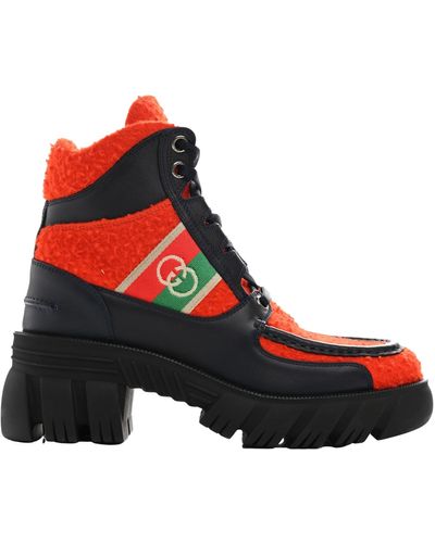 Red Gucci Boots for Women | Lyst