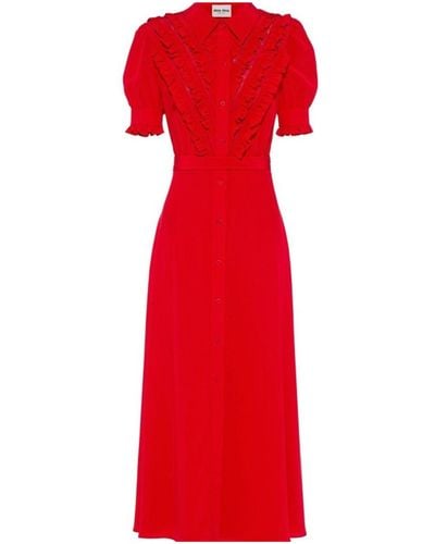 Red Miu Miu Dresses for Women | Lyst