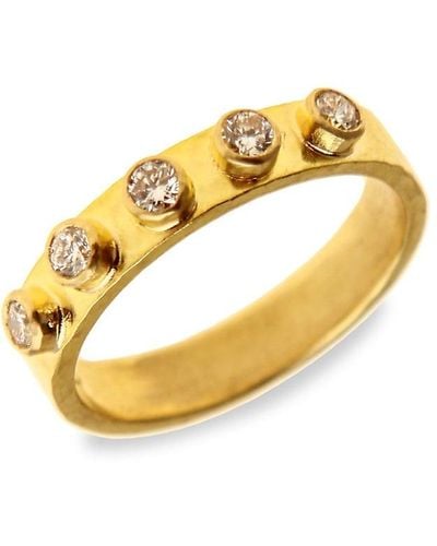 Metallic Elizabeth Locke Rings for Women | Lyst