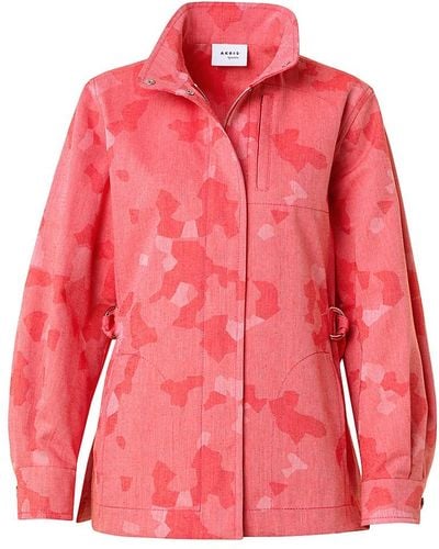 Red Akris Punto Jackets for Women | Lyst