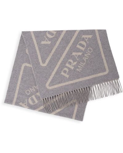 Gray Prada Scarves and mufflers for Women | Lyst