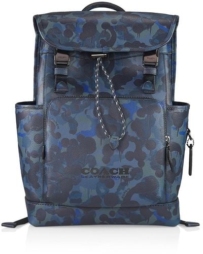 Blue COACH Backpacks for Men | Lyst