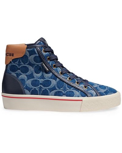 Blue COACH Sneakers for Women | Lyst