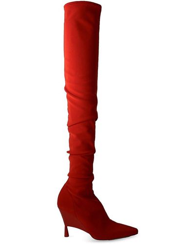 Red Thigh High Boots for Women - Up to 69% off | Lyst