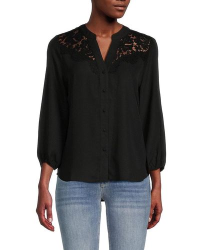 Black Ellen Tracy Tops for Women | Lyst