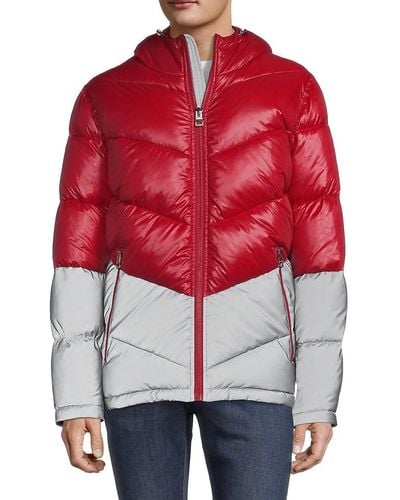 Red Guess Jackets for Men | Lyst