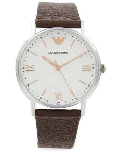 White Emporio Armani Watches for Men | Lyst