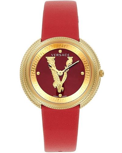 Red Versace Watches for Women | Lyst