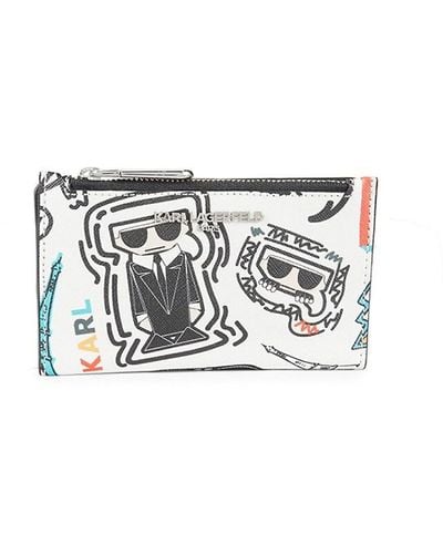 White Karl Lagerfeld Wallets and cardholders for Women | Lyst