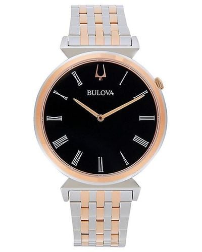 Black Bulova Watches for Men | Lyst
