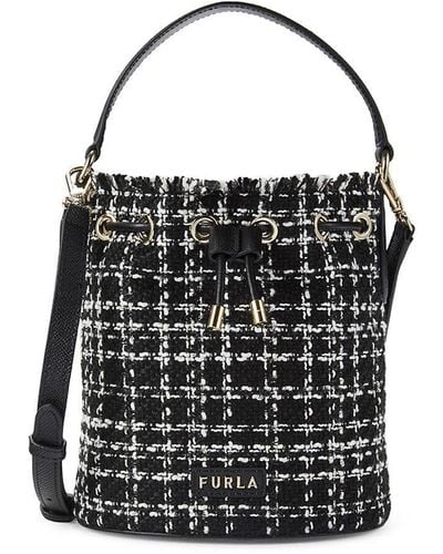 Black Furla Bucket bags and bucket purses for Women | Lyst