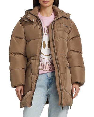 Brown Ganni Jackets for Women | Lyst