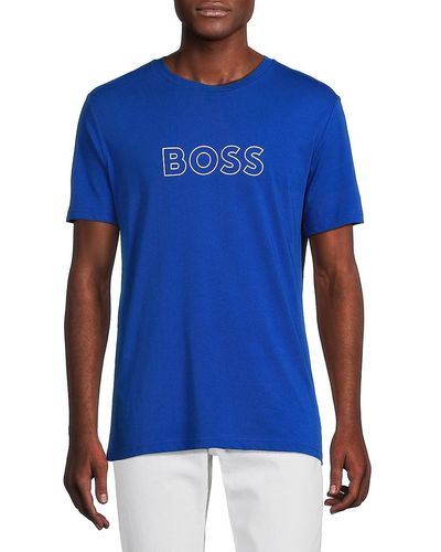 Blue BOSS T-shirts for Men | Lyst