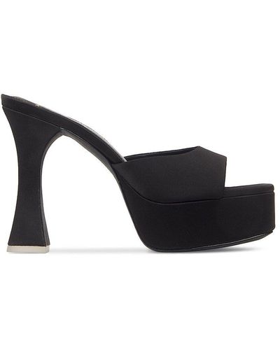 Black Black Suede Studio Heels for Women | Lyst