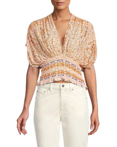 Natural Free People Tops for Women | Lyst
