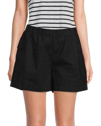 Black Saks Fifth Avenue Shorts for Women | Lyst