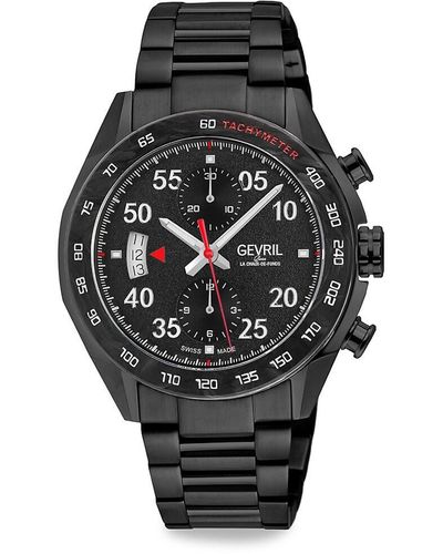Black Gevril Watches for Men | Lyst