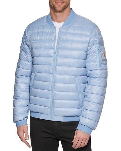Blue Guess Jackets for Men | Lyst