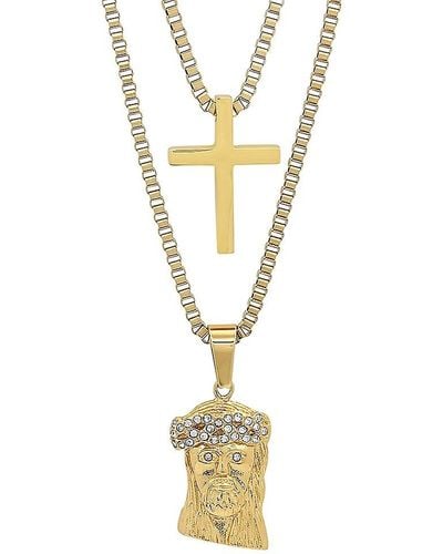 Metallic Anthony Jacobs Necklaces for Men | Lyst