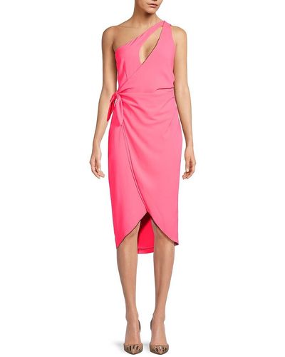 One Shoulder Wrap Dresses for Women - Up to 81% off | Lyst