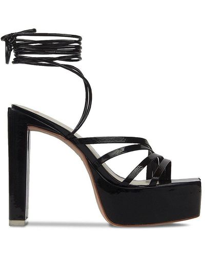 Black Black Suede Studio Heels for Women | Lyst