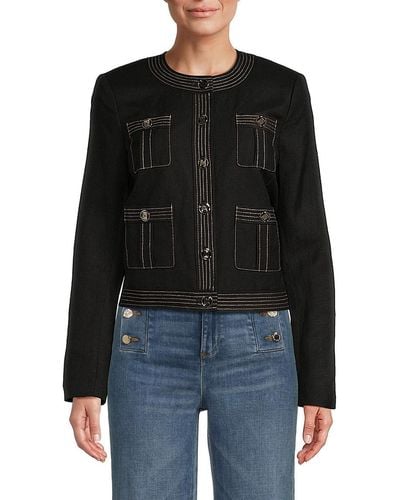 Black Karl Lagerfeld Jackets for Women | Lyst