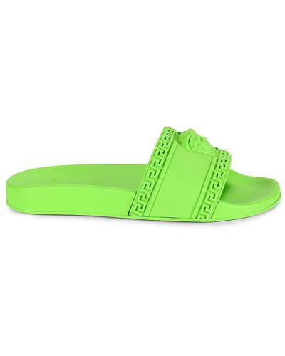 Green Versace Sandals and Slides for Men | Lyst