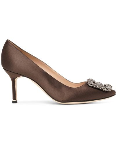Dark Brown Pump shoes for Women | Lyst