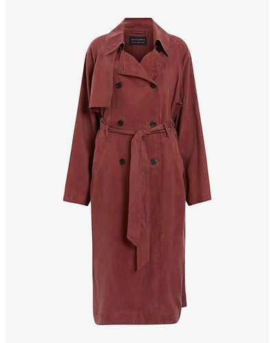 Red AllSaints Coats for Women | Lyst