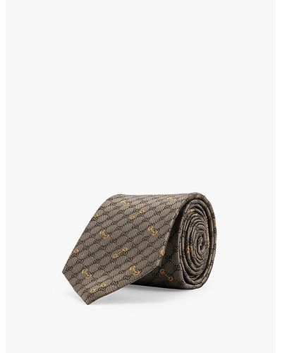 Brown Gucci Ties for Men | Lyst