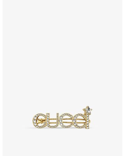 Metallic Gucci Headbands, hair clips and hair accessories for Women | Lyst