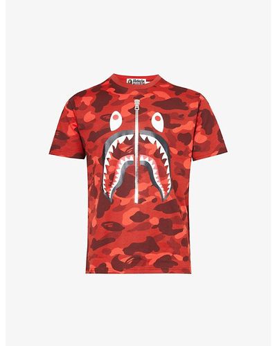 Red A Bathing Ape Clothing for Men | Lyst